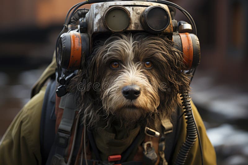 Dog in Human Form Being Filmed with a Camera. Generative Ai Stock ...