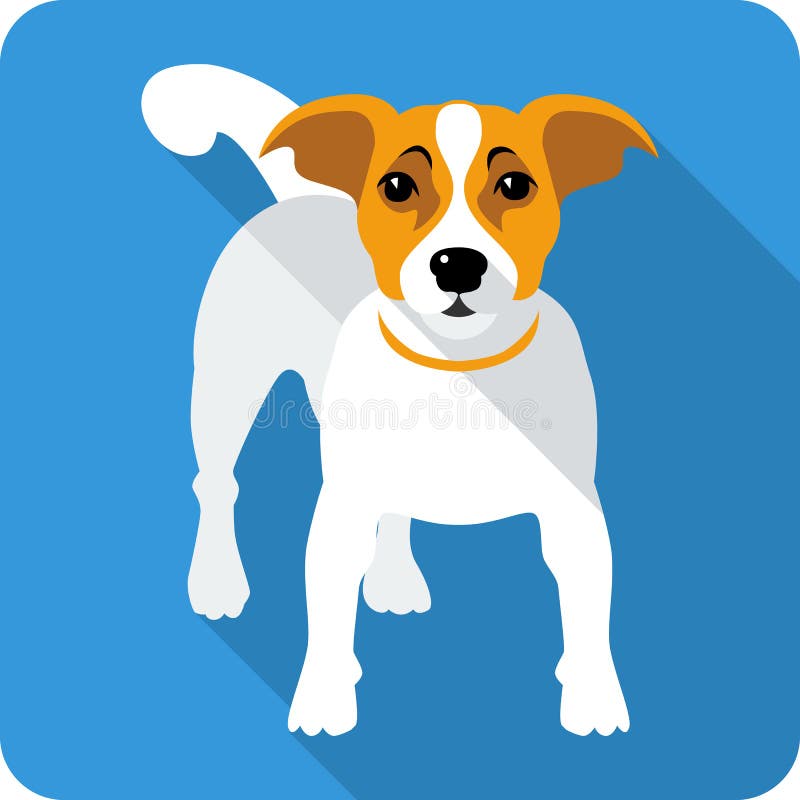 Dog icon flat design stock vector. Illustration of isolated - 44671087