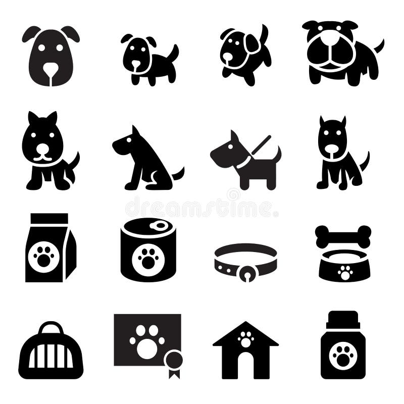 Dog icon stock illustration. Illustration of icons, profile - 72474429