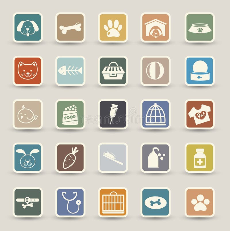 Dog icons stock vector. Illustration of carrot, aquarium - 37998648