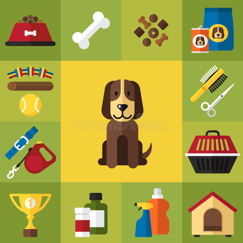 Dog icons stock vector. Illustration of design, puppy - 69887537