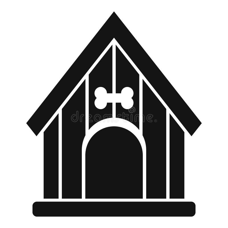 Dog Kennel Icon Simple Vector. Pet Care Home Cabin Stock Illustration ...