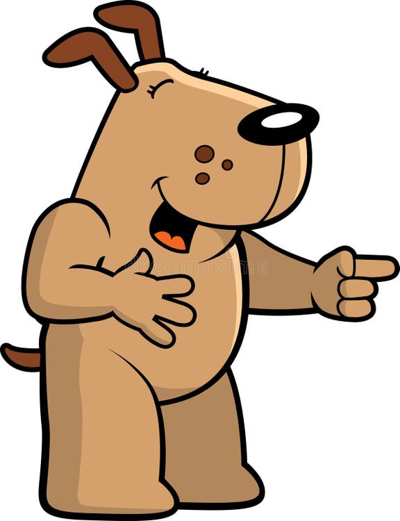 Dog Laughing stock vector. Illustration of mock, joke - 13594503