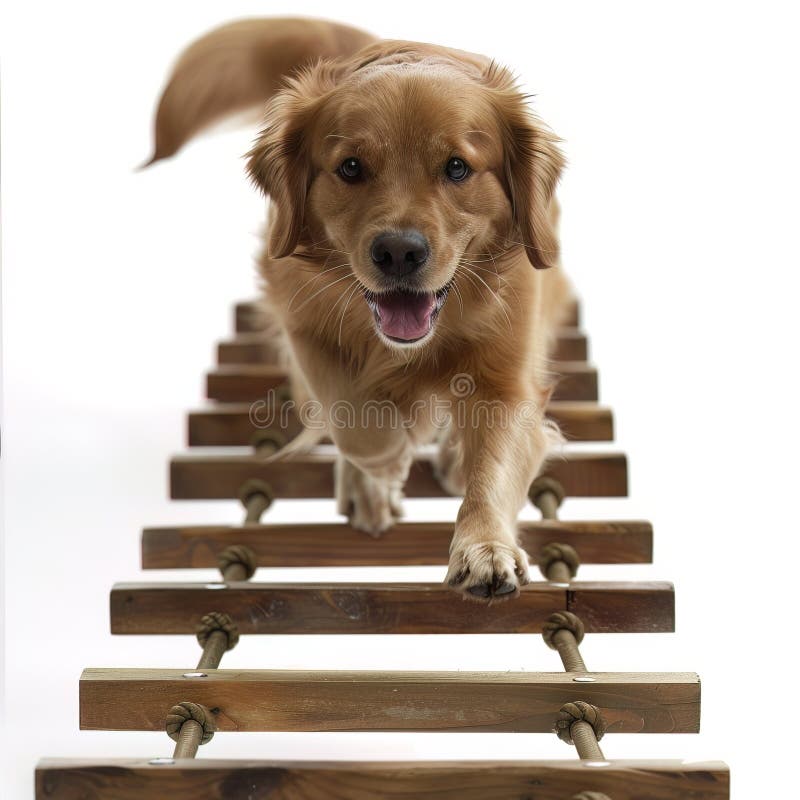 A Dog Leading a Team through an Obstacle Course Symbolizing Loyalty and ...