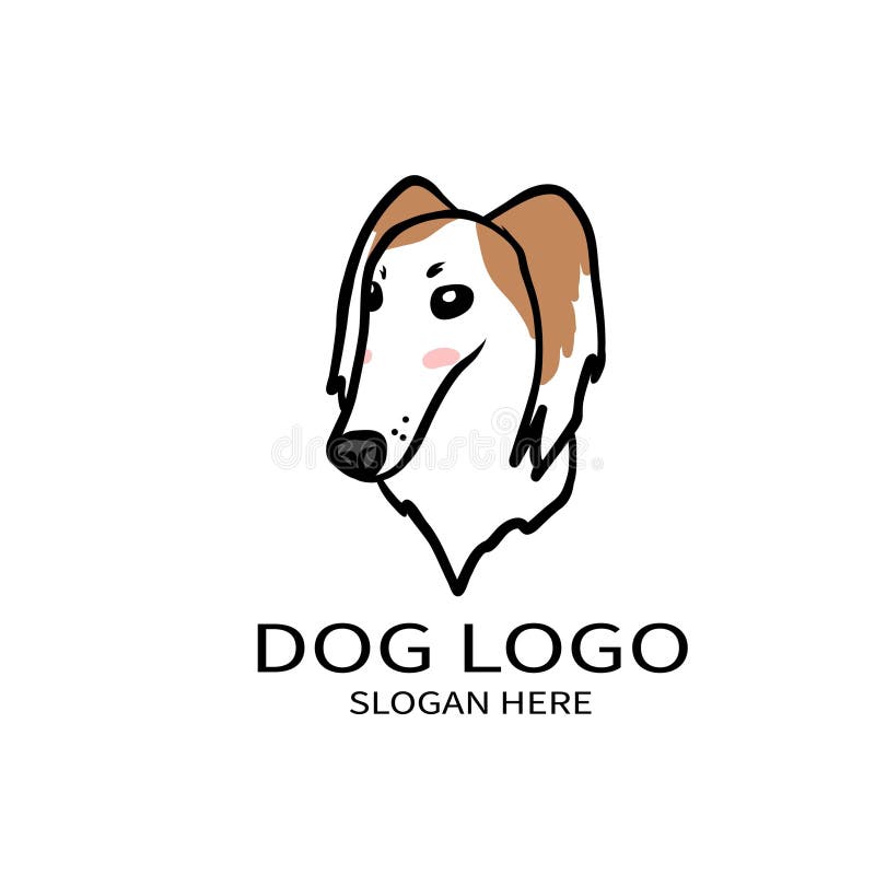 Afghan Hound Dog Logo Cartoon Illustration Stock Vector - Illustration ...