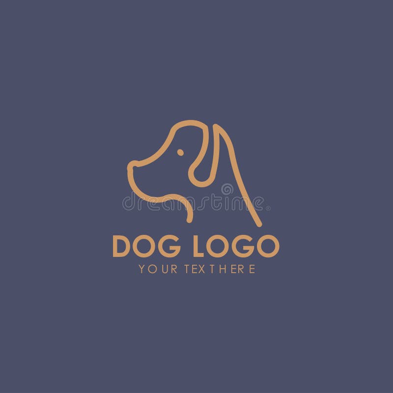 Dog Logo Vector Illustration for Print Stock Vector - Illustration of ...