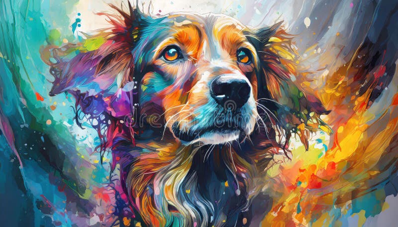 The Dog is Looking at the Camera with a Curious Expression Stock ...