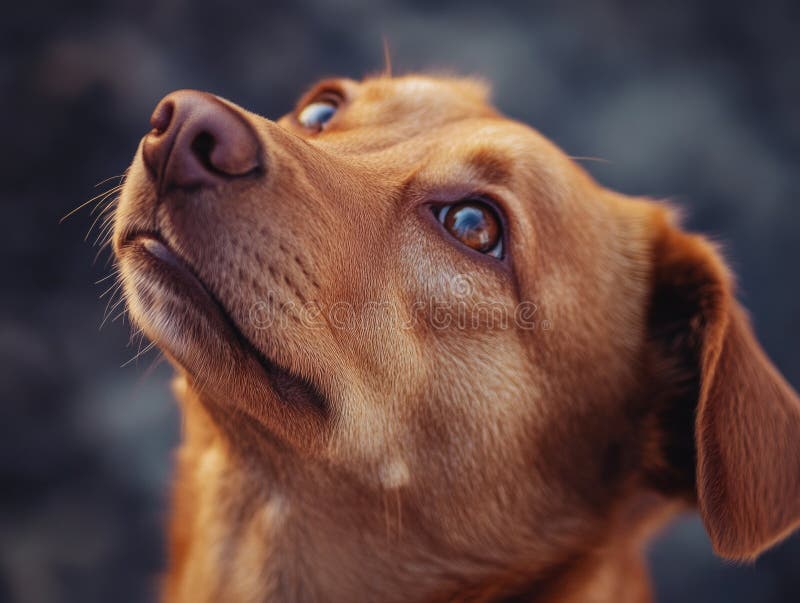 Dog Looking Up stock photo. Image of animal, curious - 376141682