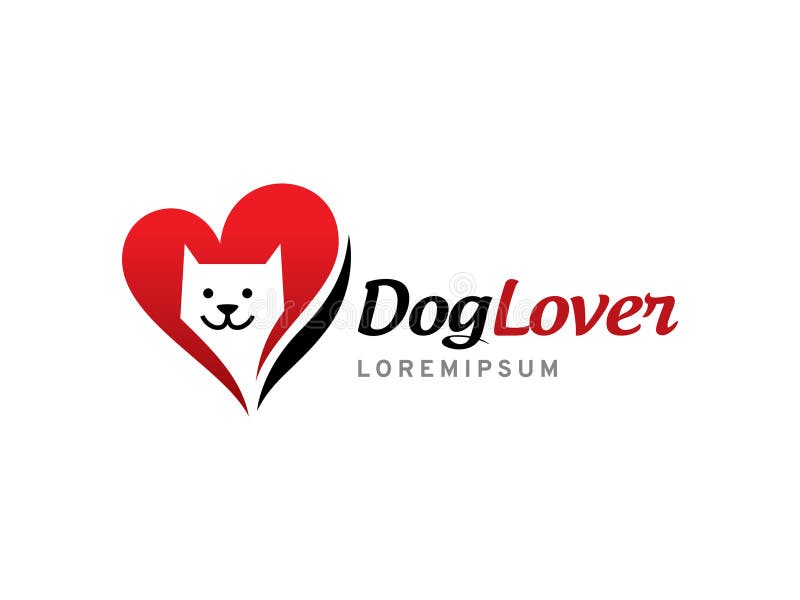 Dog Lover Logo Symbol or Icon Template Stock Vector - Illustration of ...
