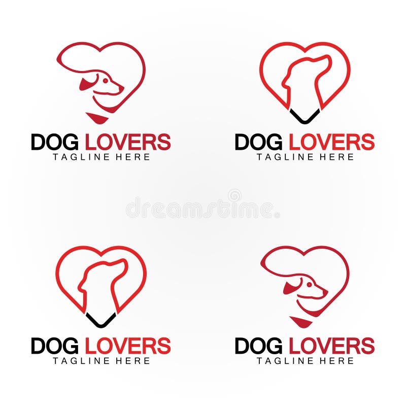 Dog Lovers Logo Design Vector Template Stock Vector - Illustration of ...