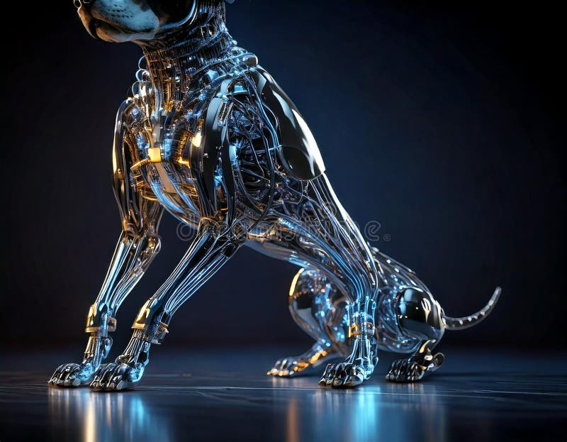 Dog Made Metal Sitting Ground Stock Photos - Free & Royalty-Free Stock ...