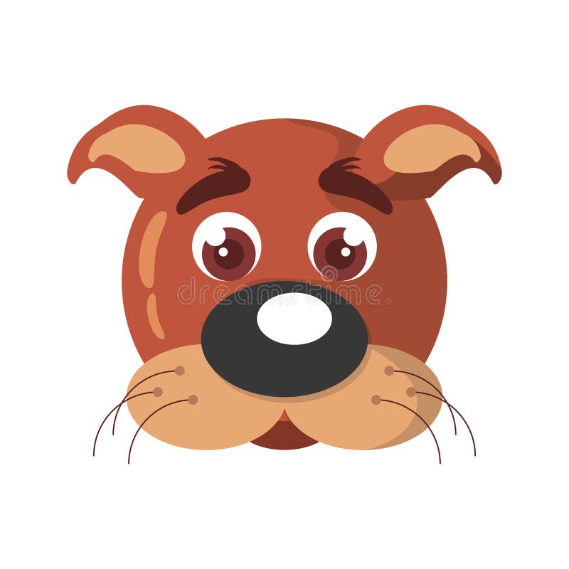 Dog Mascot Cartoon Isolated Icon Stock Vector - Illustration of lovely ...