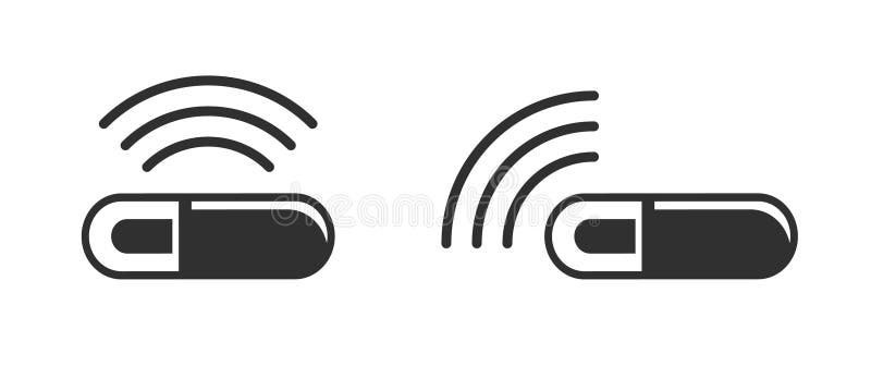 Dog Microchip Icon Symbol. Microchip for Dogs, Cats and Other Animals ...