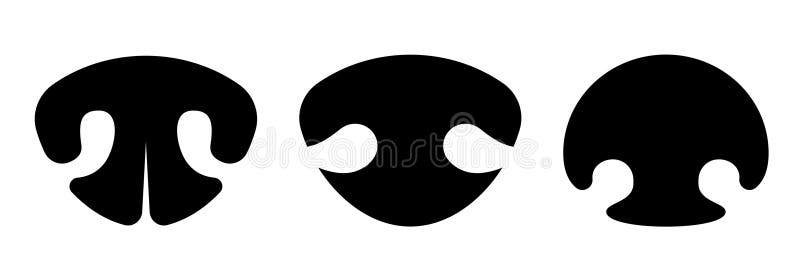 Dog nose vector icon stock vector. Illustration of silhouette - 370064761