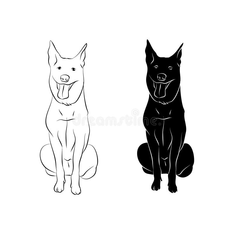 Dog Outline Stock Illustrations – 132,072 Dog Outline Stock ...