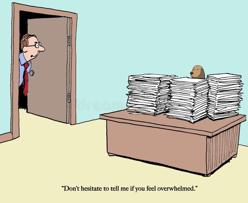 Overwhelmed Paperwork Stock Illustrations – 849 Overwhelmed Paperwork ...