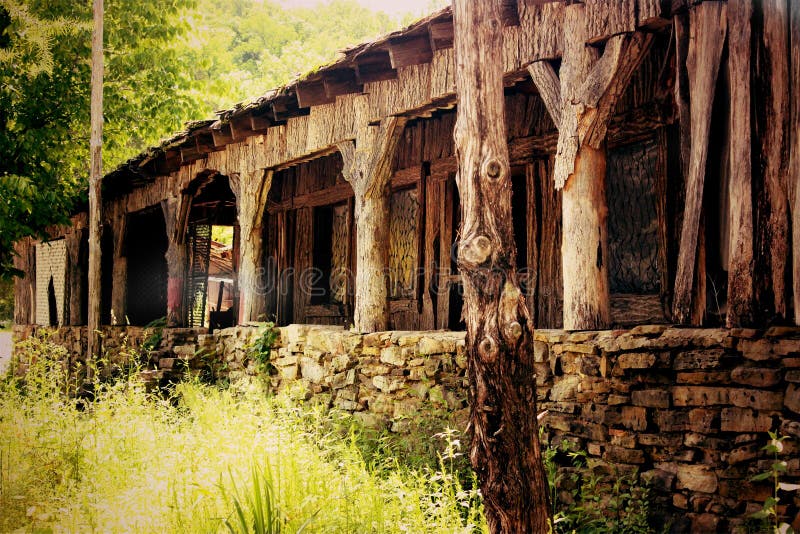 Dog Patch USA - Old Building Stock Image - Image of themepark ...