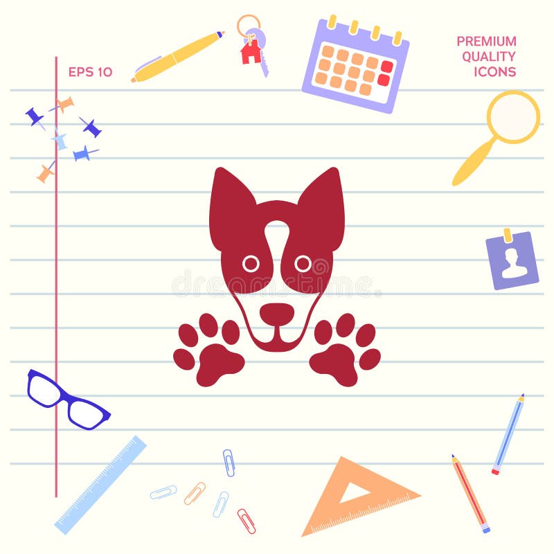 Dog, Paw - Logo, Symbol, Protect Sign . Graphic Elements for Your ...