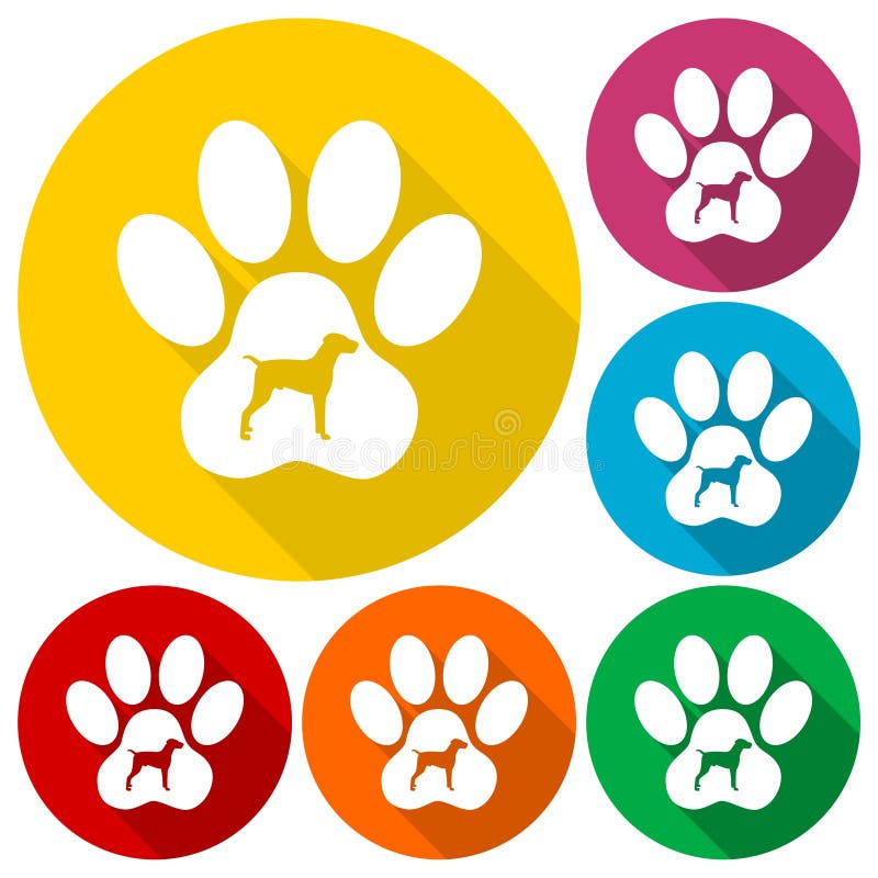 Dog Paw Print icon stock vector. Illustration of hound - 99769082