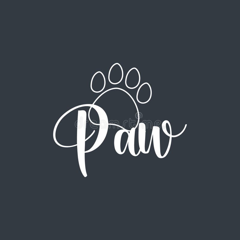 Dog Paw Print Line Art Vector Stock Vector - Illustration of holiday ...
