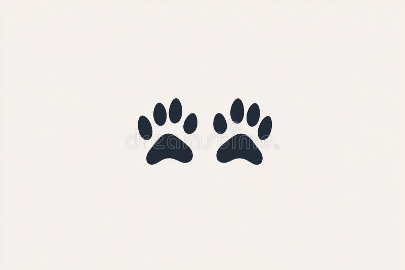 Dog Paw Print, Vector Illustration Style Ai Illustration Stock ...