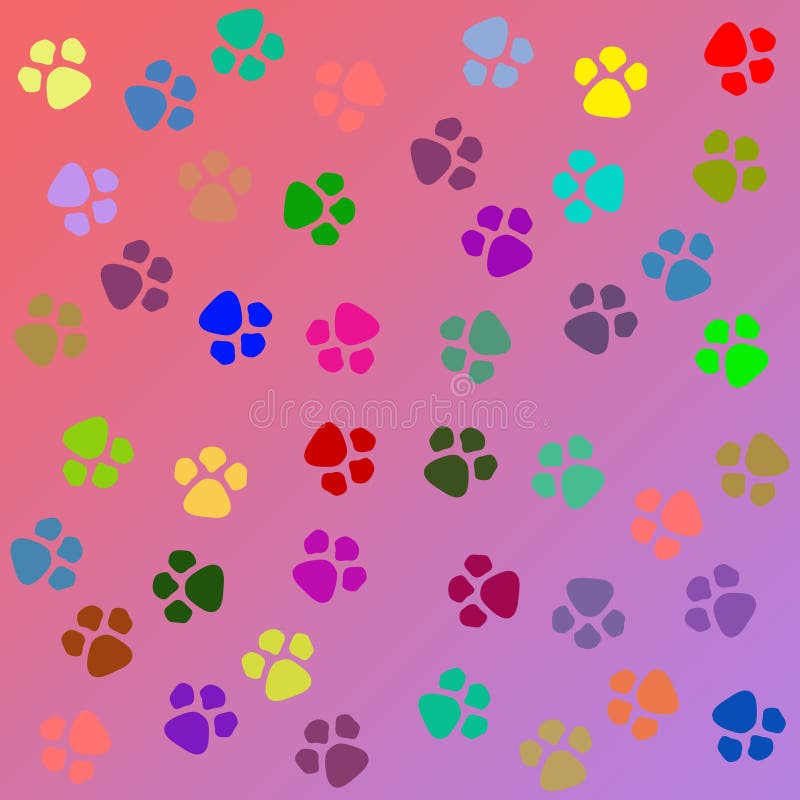 Dog paw texture stock illustration. Illustration of brown - 38744156