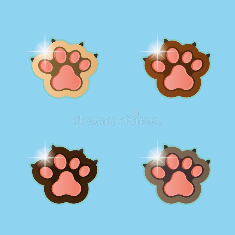 Dog paws, illustration stock illustration. Illustration of view - 74428878