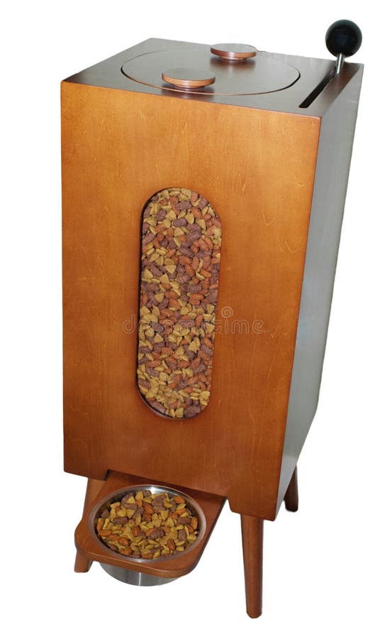 Dog Pet Food Dispenser Feeder Automatic Fill with Level Pull System on ...