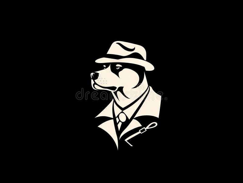 Dog PI or Security Logo stock illustration. Illustration of mascot ...