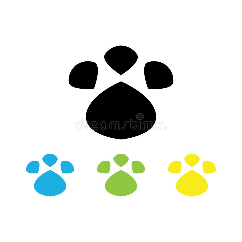 DOG Print Icon Vector Logo Eps Stock Vector - Illustration of icon ...