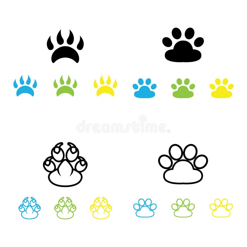 DOG Print Icon Vector Logo Eps Stock Vector - Illustration of graphic ...
