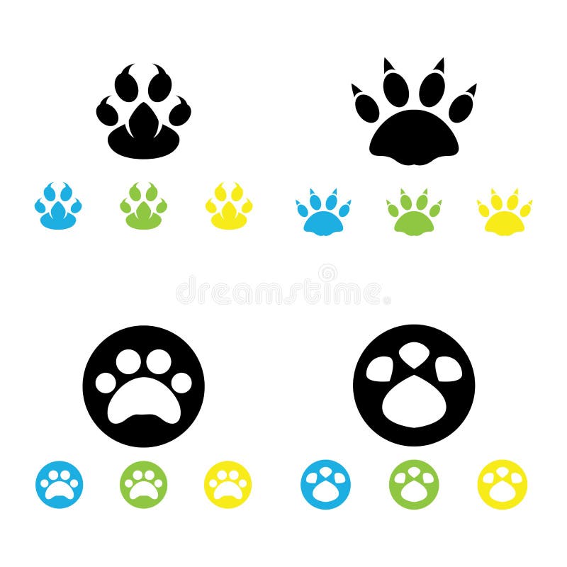DOG Print Icon Vector Logo Eps Stock Vector - Illustration of modern ...