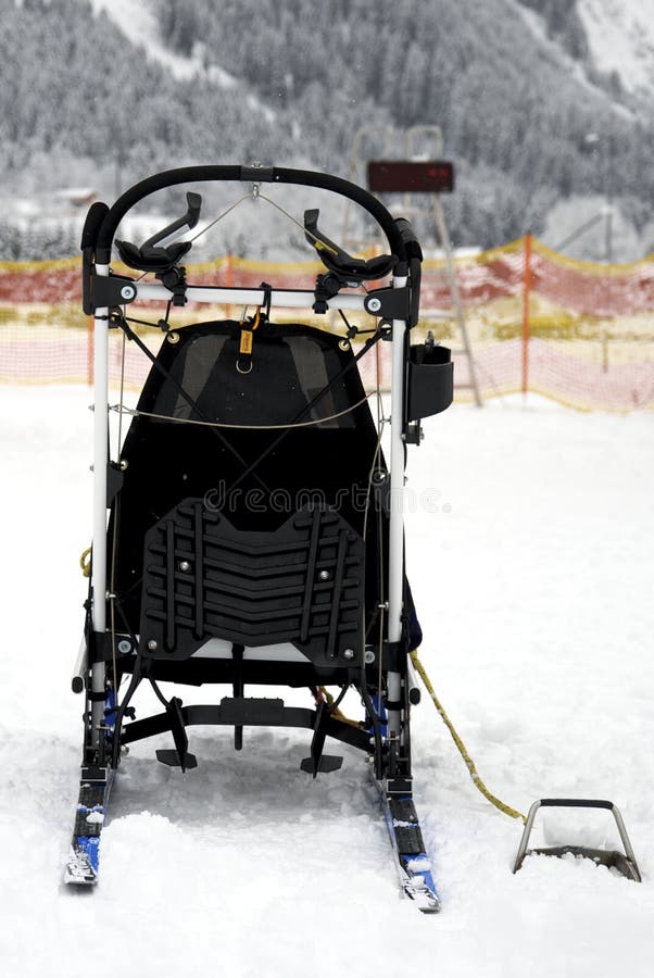 Dog race sledge details stock photo. Image of snowy, husky - 12933014
