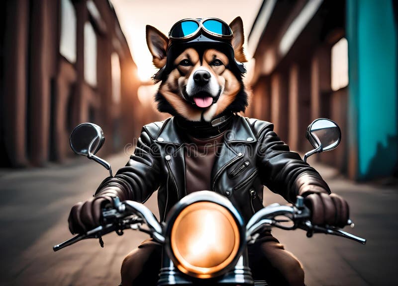 Dog rider - 1 stock image. Image of highway, zooming - 314947907