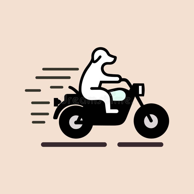 Animals Riding Motorcycle Stock Illustrations – 262 Animals Riding ...