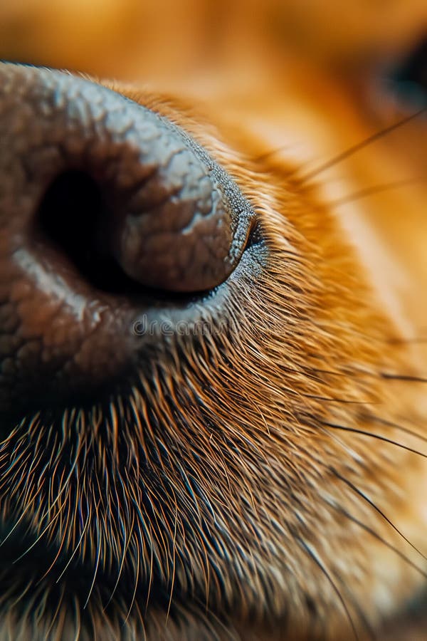 Dog s nose close-up stock illustration. Illustration of nasal - 322758828