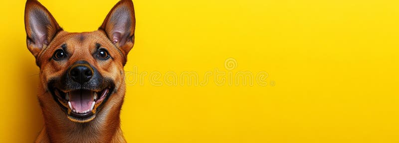 A Dog S Surprised Expression is Captured in a Studio Headshot Portrait ...