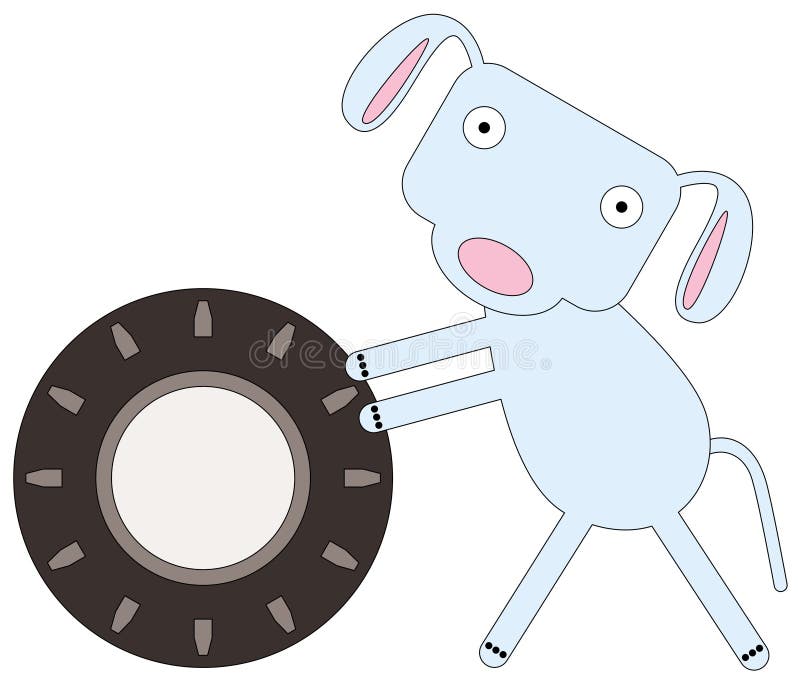 Dog s tire stock illustration. Illustration of mammal - 34513677