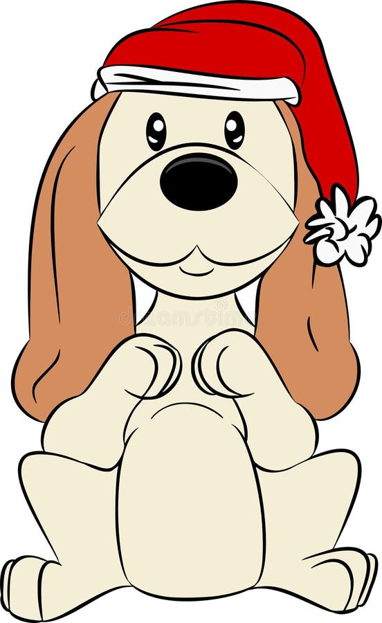 Dog Santa stock vector. Illustration of sitting, christmas - 27742833