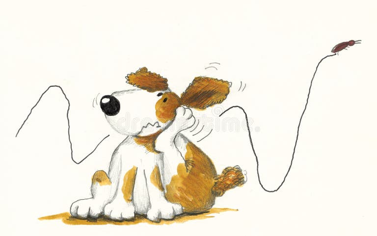 Scratching Dog Stock Illustrations – 1,723 Scratching Dog Stock ...