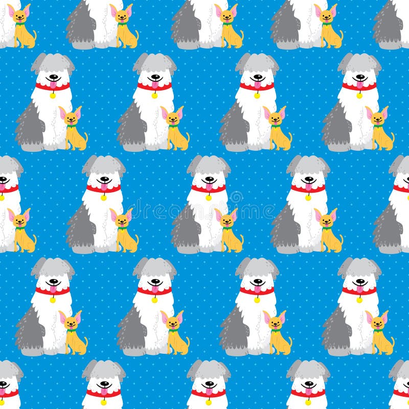 Dog seamless pattern stock vector. Illustration of gift - 108996374