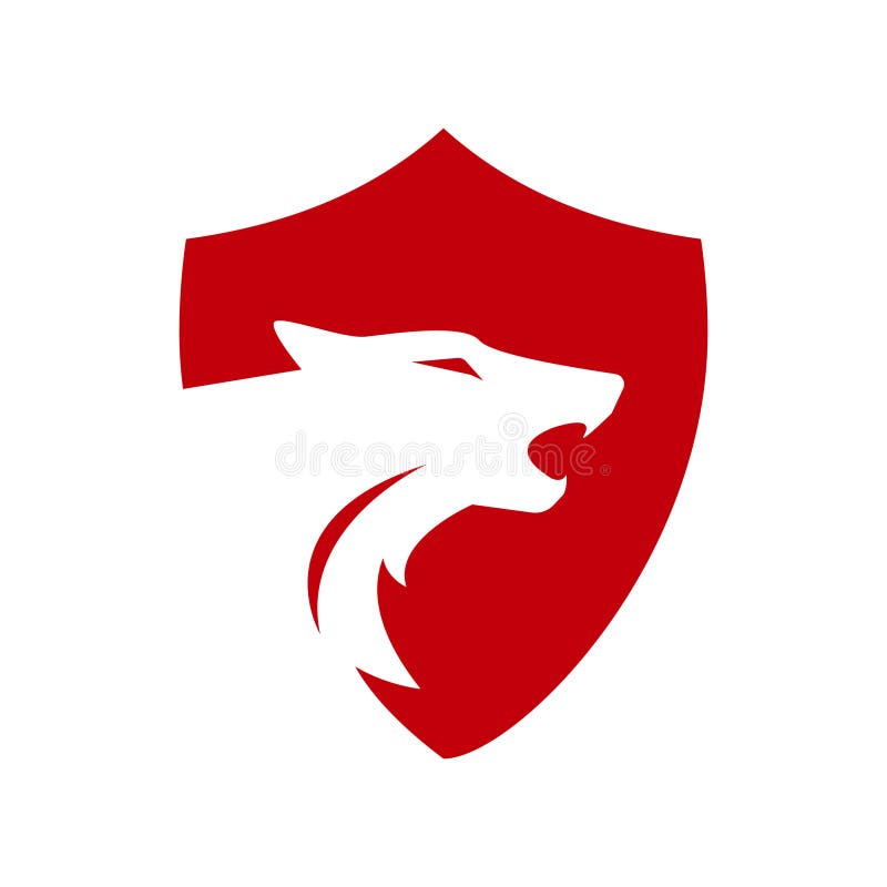 Dog Shield Guard Security Logo Design Vector Template Illustration ...