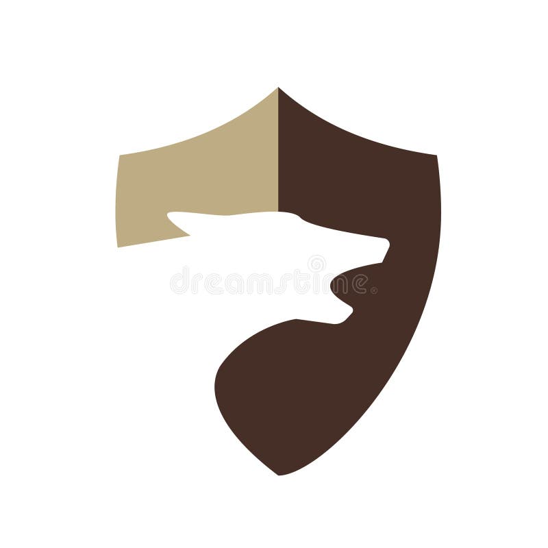 Dog Shield Guard Security Logo Design Vector Template Illustration ...