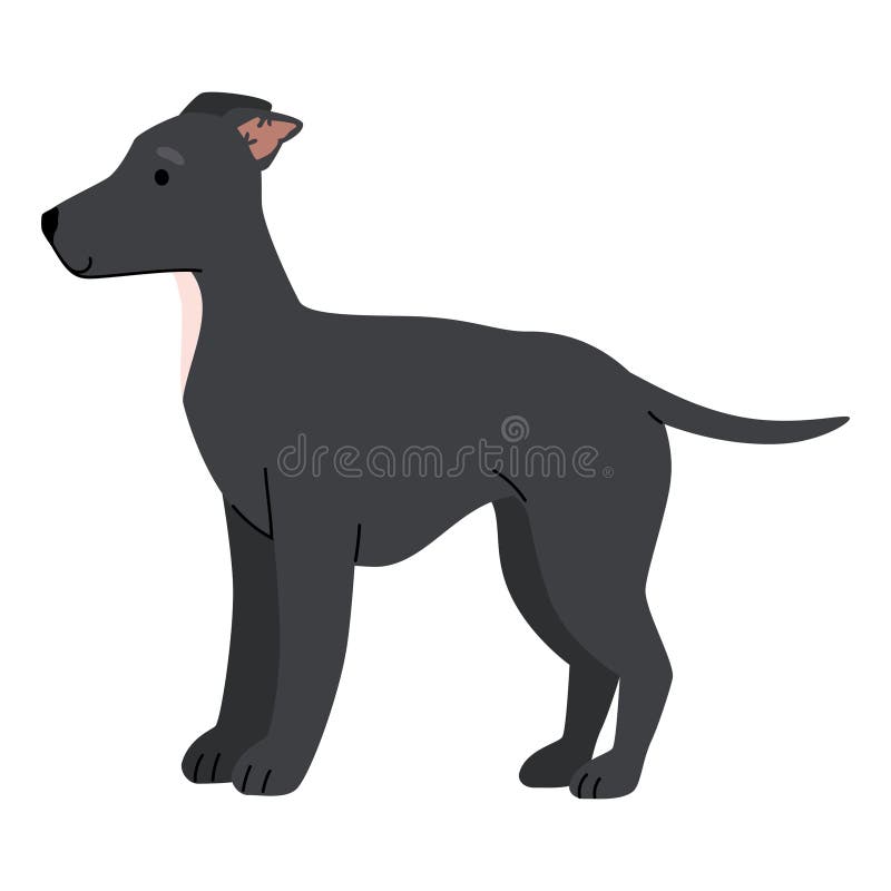 Dog side view stock illustration. Illustration of little - 296766409