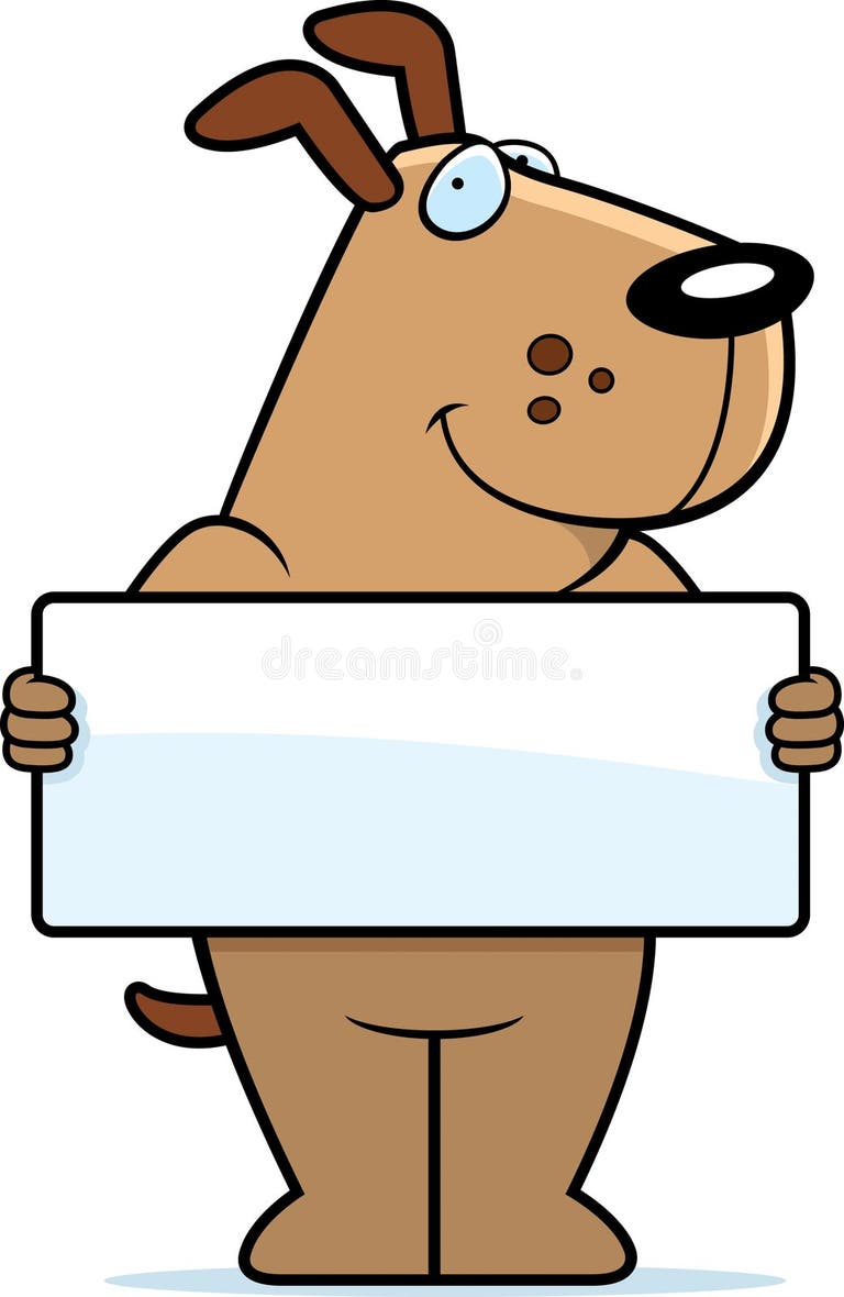 Cartoon Dog Holding Sign Stock Illustrations – 2,125 Cartoon Dog ...