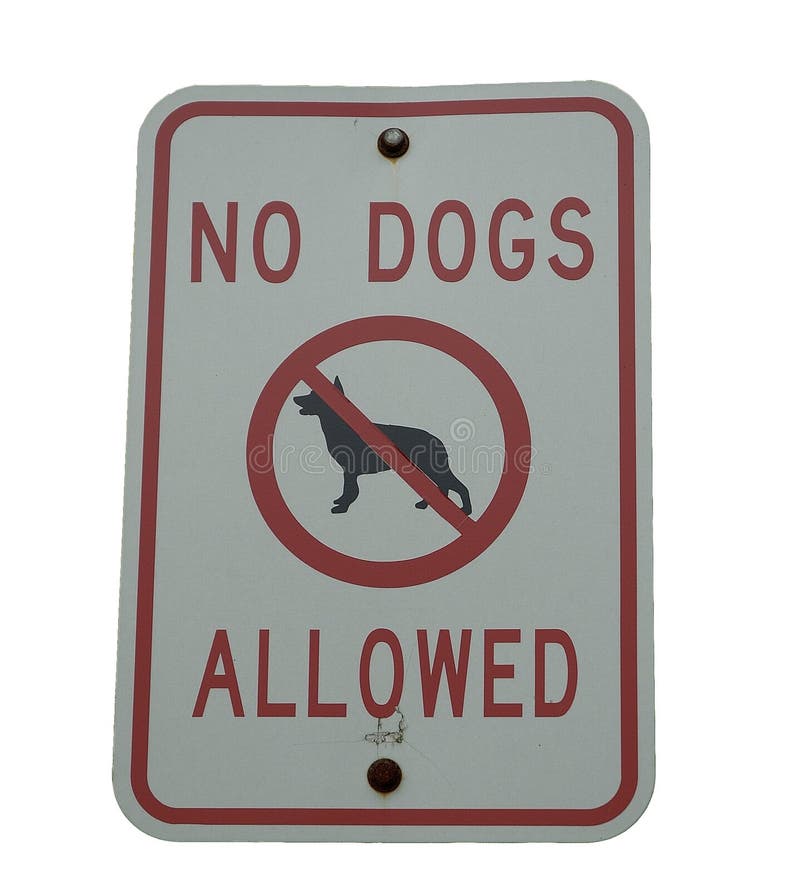 Dog sign stock image. Image of post, words, rule, posted - 17217