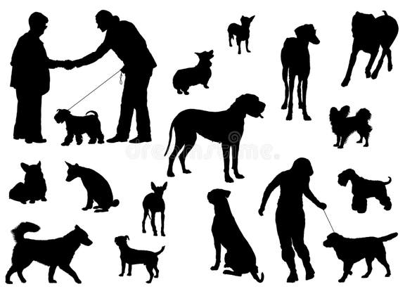 Handler Silhouette Vector Stock Illustrations – 208 Handler Silhouette ...