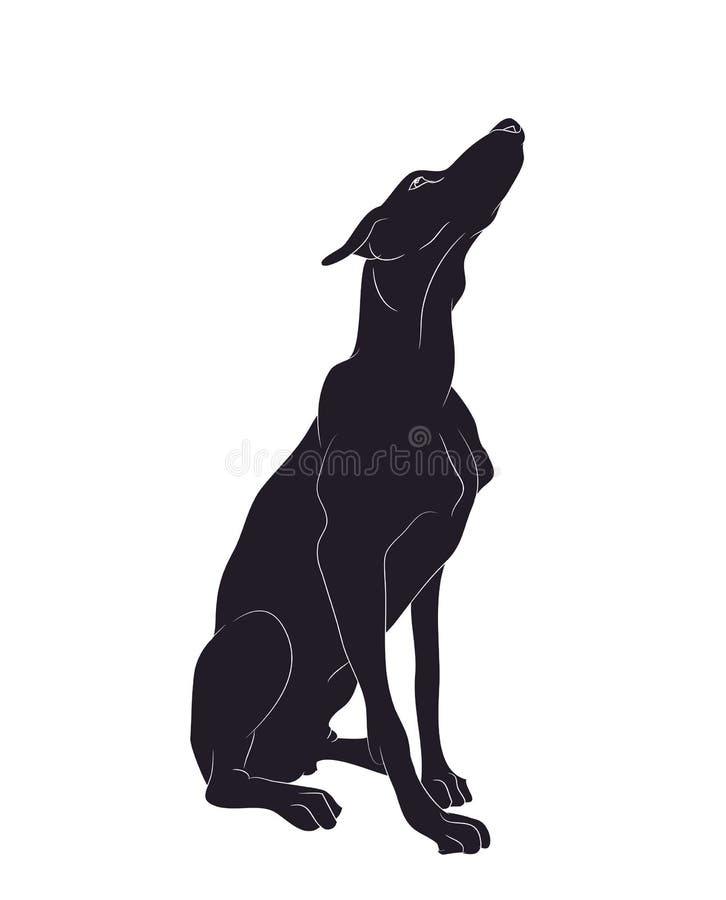 Dog Sitting Silhouette Stock Illustrations – 10,410 Dog Sitting ...