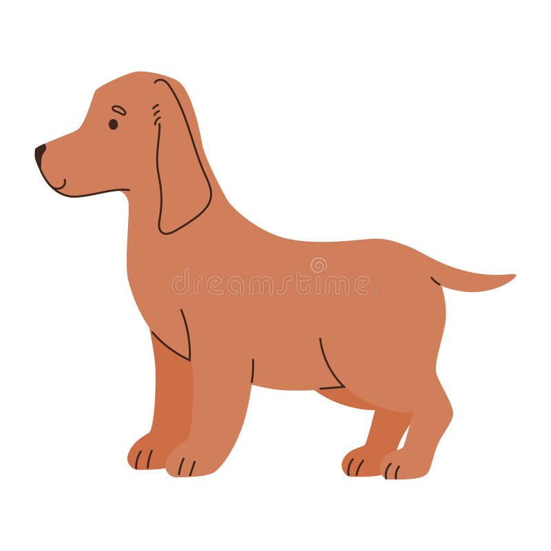 Dog small cartoon stock illustration. Illustration of symbol - 296766380