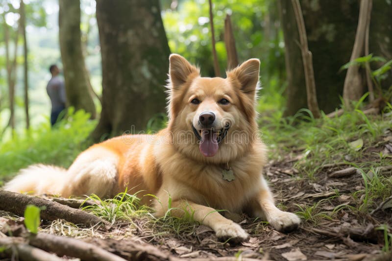 The Dog is Smiling. a Dog is a Human Favorite Stock Illustration ...